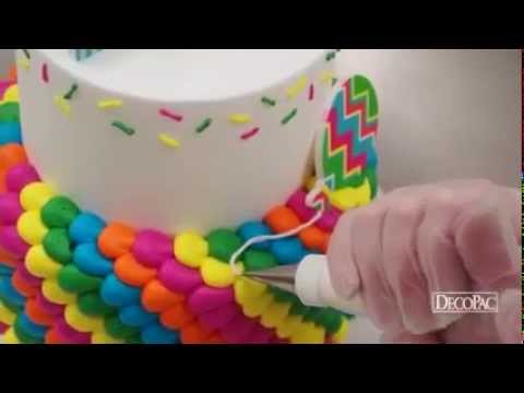 Confeitando facilmente um bolo - YouTube