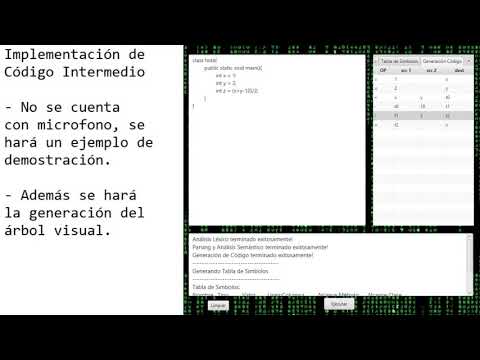 Demostración Implementación de Código Intermedio - YouTube