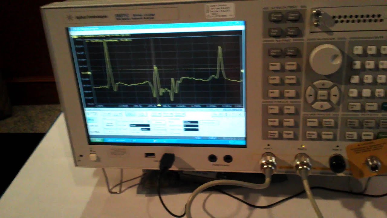 TDR function on Agilent network analyzer - YouTube