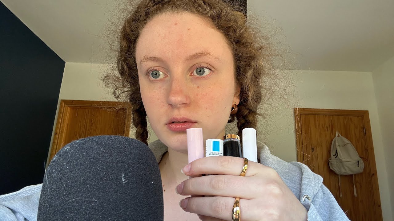 ASMR |Lip balm / Lip gloss try on (mouth sounds) - YouTube
