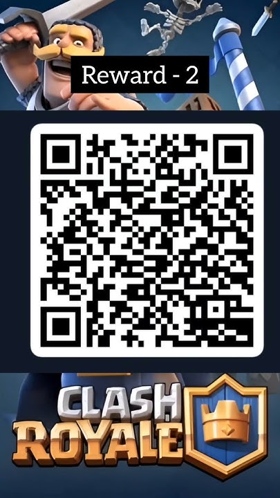 Scan the QR CODE for clash royale free gifts. Total of 3 rewards - YouTube