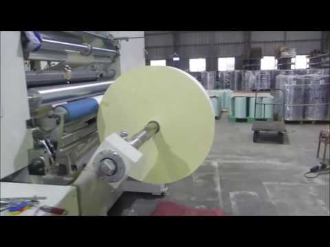 2 arm Slitter Rewinder - YouTube