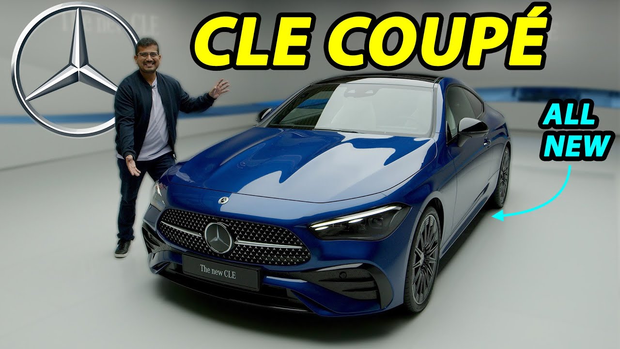 all-new Mercedes CLE Coupé attacks the BMW 4 Series! - YouTube