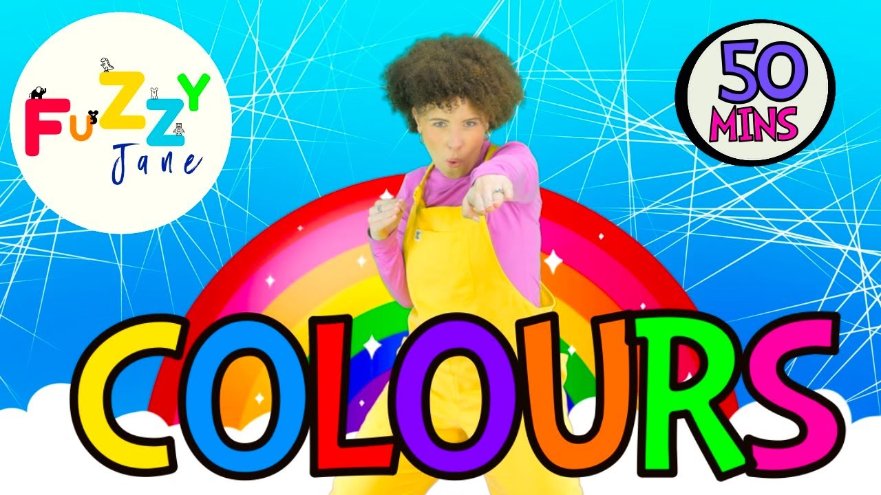 Learn Colours With Fuzzy Jane - The Rainbow Song And Much More - YouTube