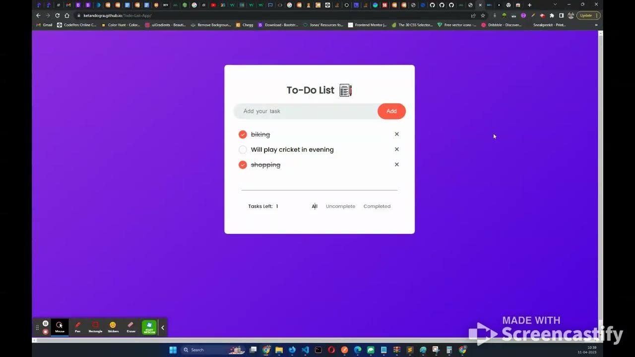 Coding Ninjas- Front End Project - Todo List - YouTube