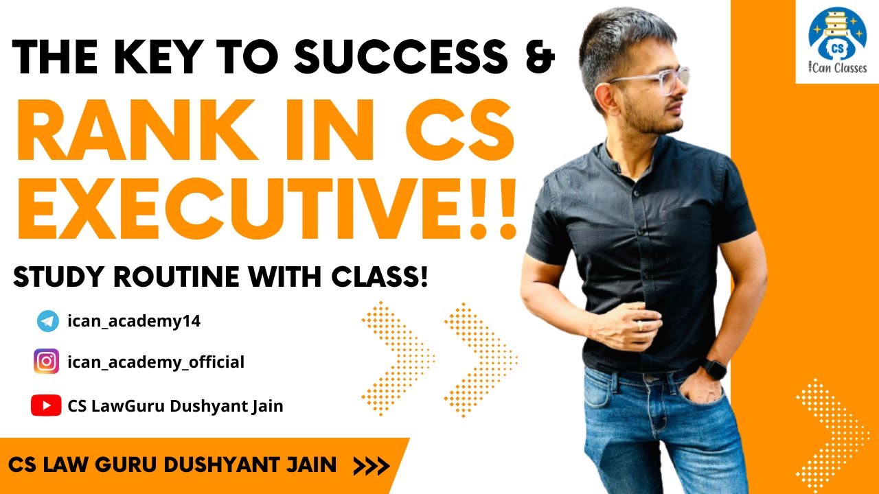 The Key To Success & Rank in CS Executive!! Study Routine with Class ...