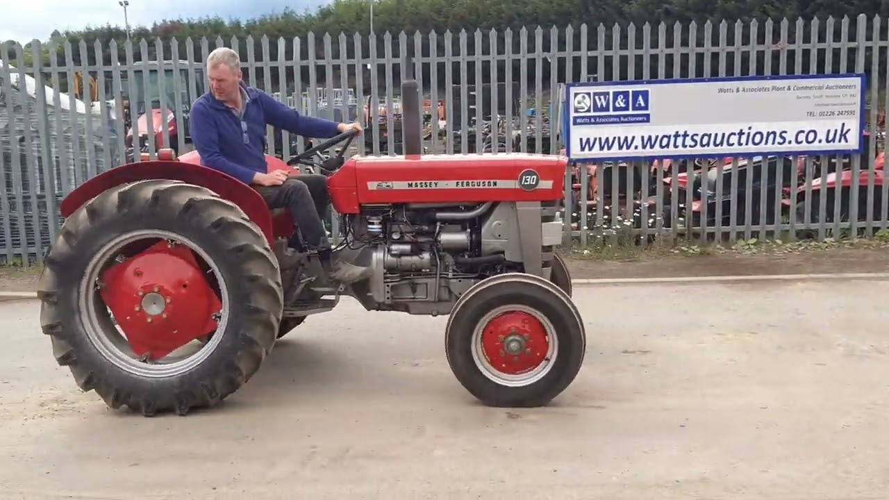 Massey Ferguson 130 tractor - YouTube
