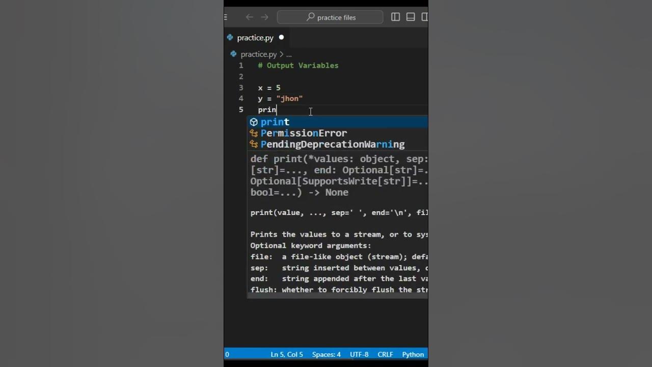 Output Variables Python Coding Code Programming Python3 Pythonforbeginners