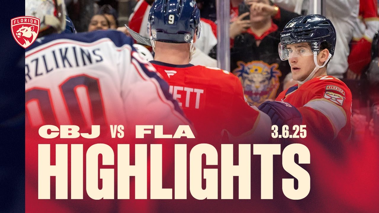 Panthers vs Blue Jackets Highlights | 3.6.25 - YouTube