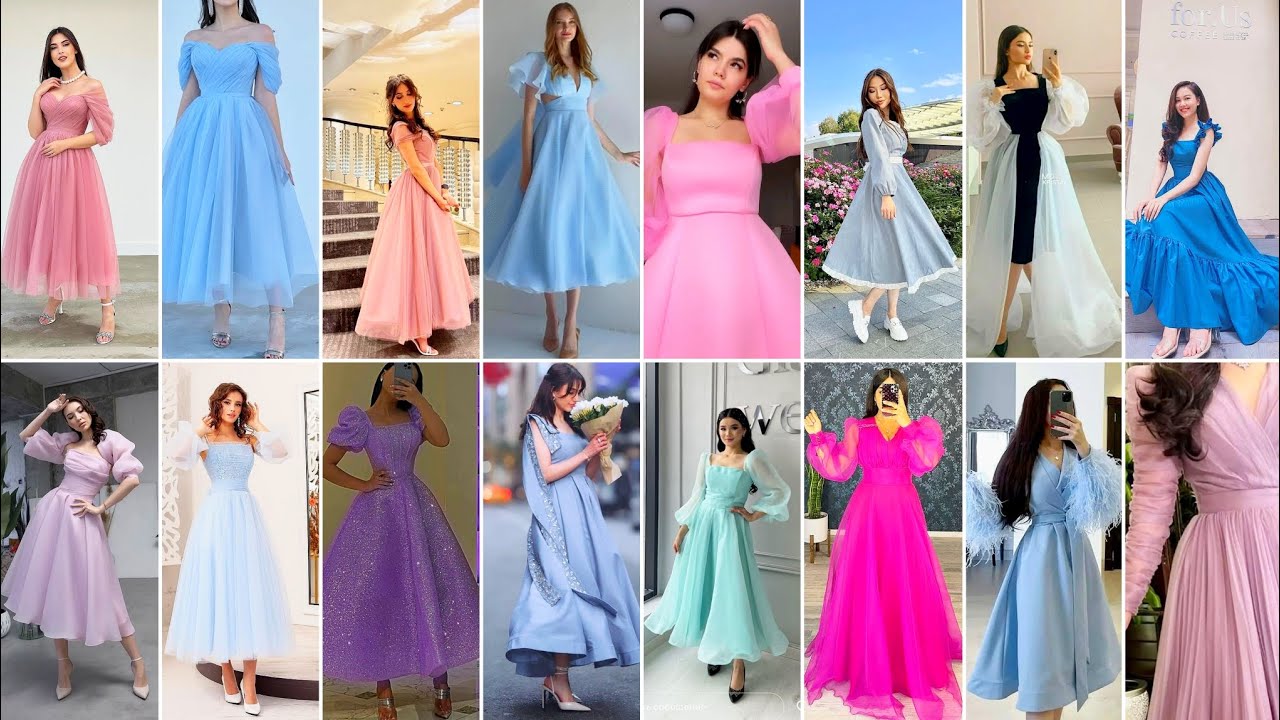 Trending Tea Length Frock Designs 2024 New Dress designs for girls💖 ...