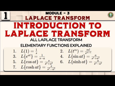 1 Laplace Transform Of Elementary Function 2 Problem Explained, Module 3 2nd Sem 2022 Scheme VTU ...