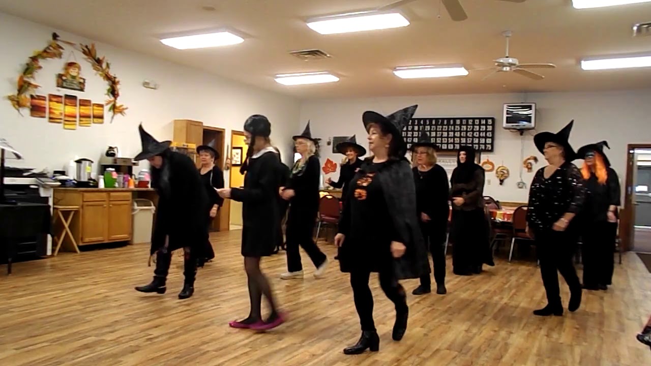 Halloween Line Dance 10-31-17 - YouTube