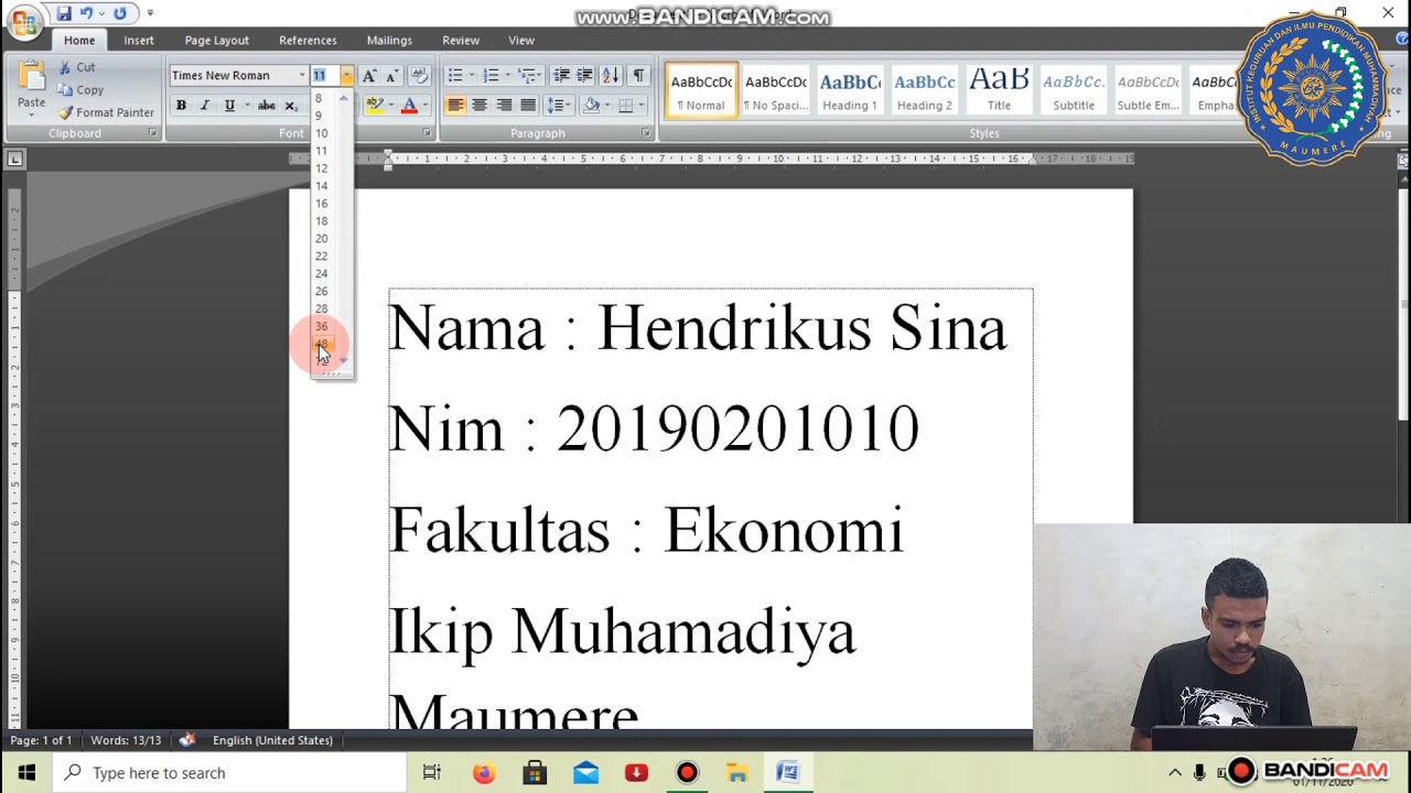 Tutorial Penggunaan Microsoft office word - YouTube