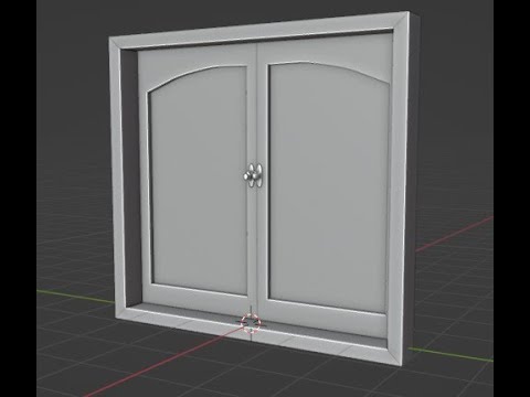 Making, modeling window in Blender - YouTube