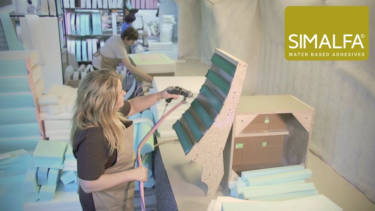 SIMALFA® – Spray Application Upholstery Chairs - YouTube