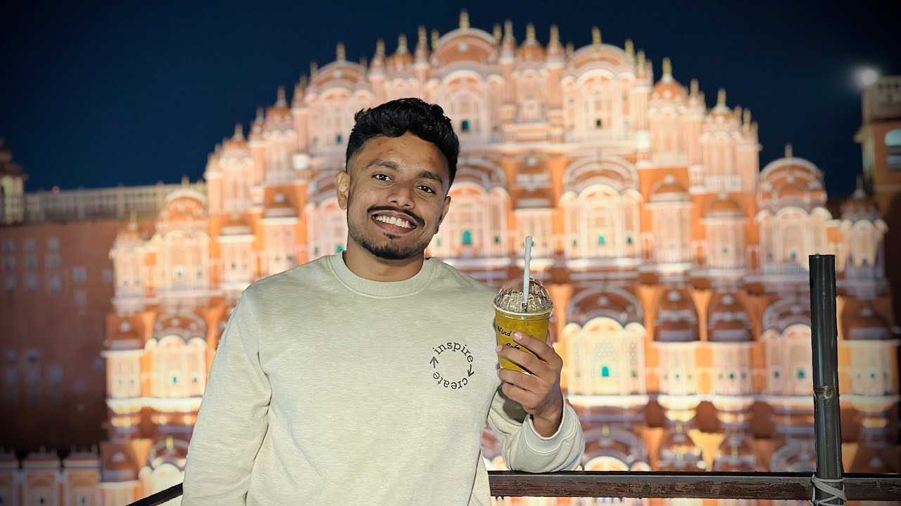Royal Dinner at Hawa Mahal Jaipur 👑 | Best Rooftop View - YouTube