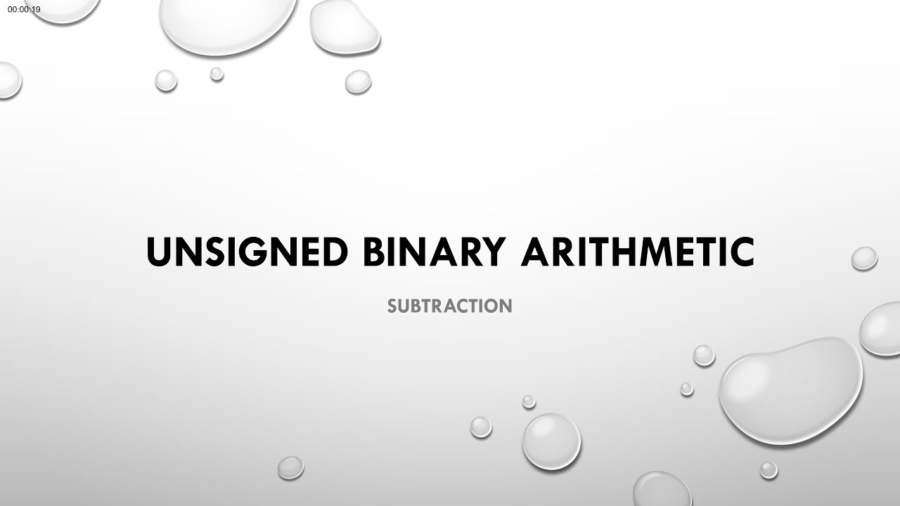 7 Unsigned Binary Arithmetic Subtraction YouTube 7 Unsigned Binary Arithmetic Subtraction YouTube