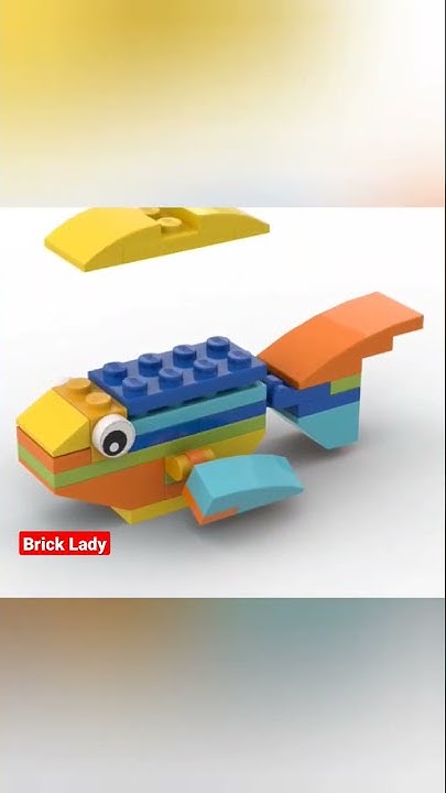 🐠Радужная рыбка из лего. #shorts #tutorial #lego #bricklady #fish # ...