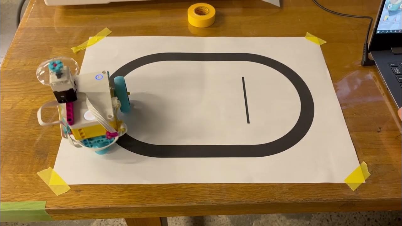 Line Trace Robot using LEGO Education SPIKE Prime and Bluetooth connection. - YouTube