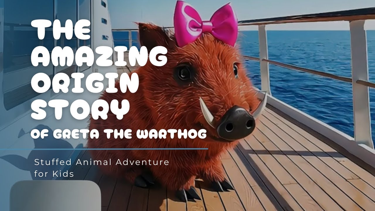 The Amazing Origin Story of Greta the Warthog! | Stuffed Animal ...