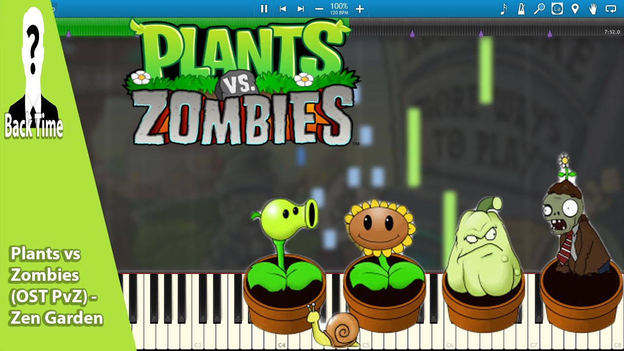 Plants vs Zombies (OST PvZ) - Zen Garden (Piano Cover) + Sheets & Midi ...