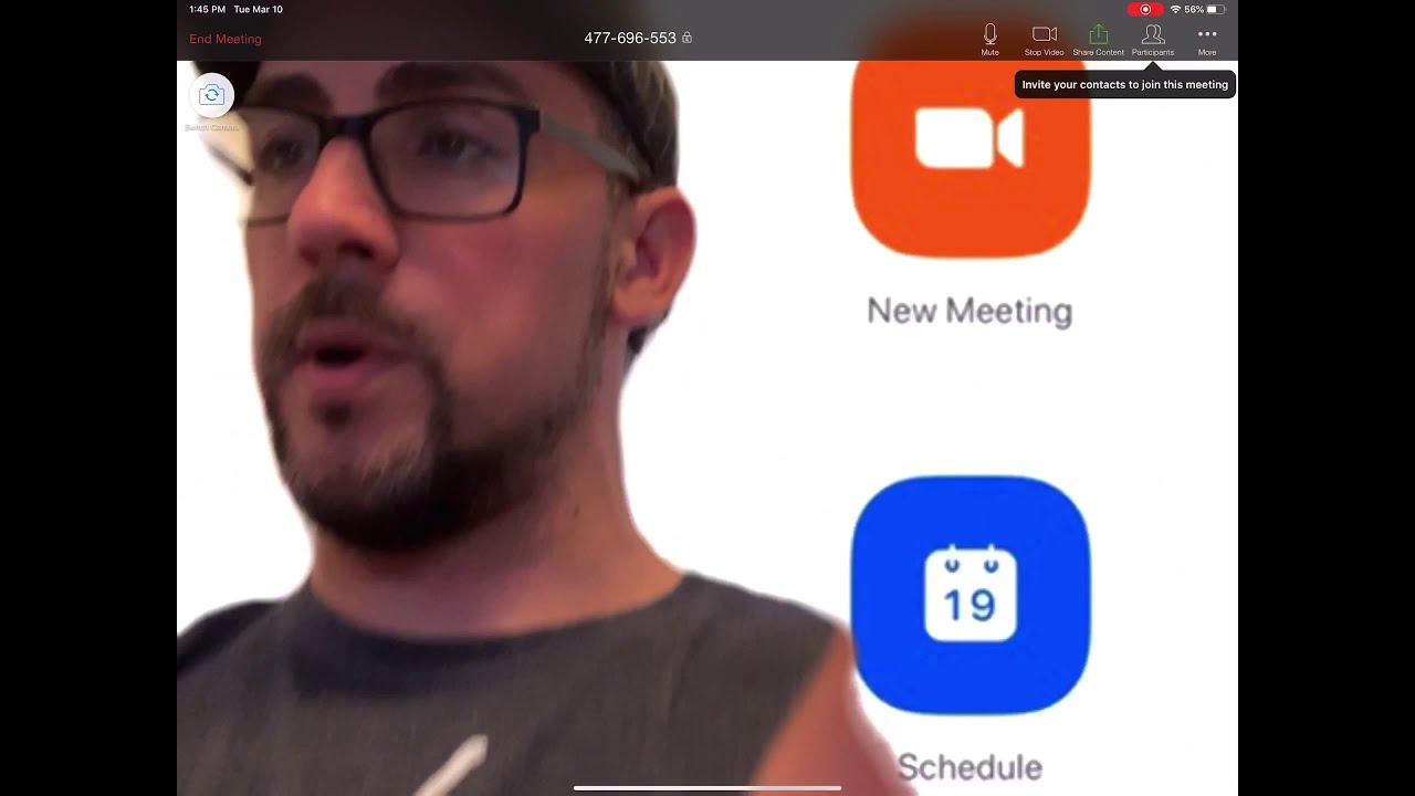 Broadcast a lecture using zoom and an iPad - YouTube
