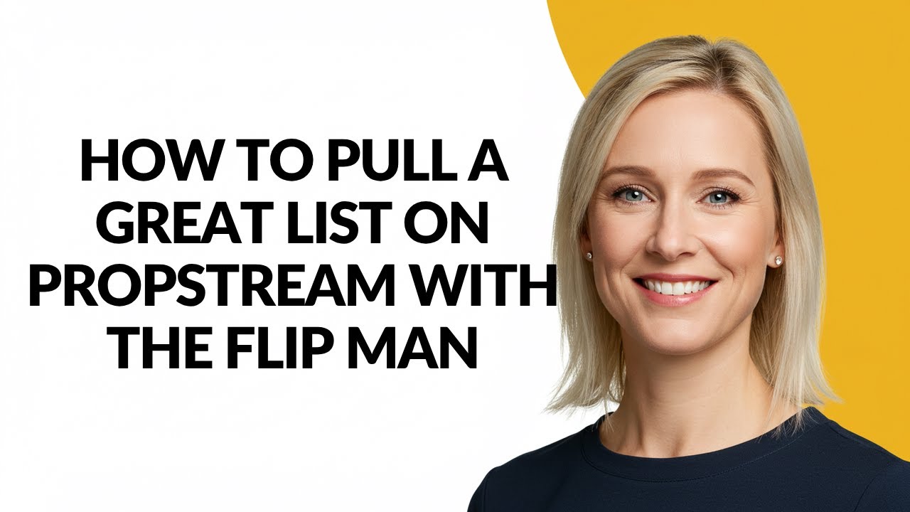 How to Pull a Great List on Propstream with The Flip Man - Julia ...