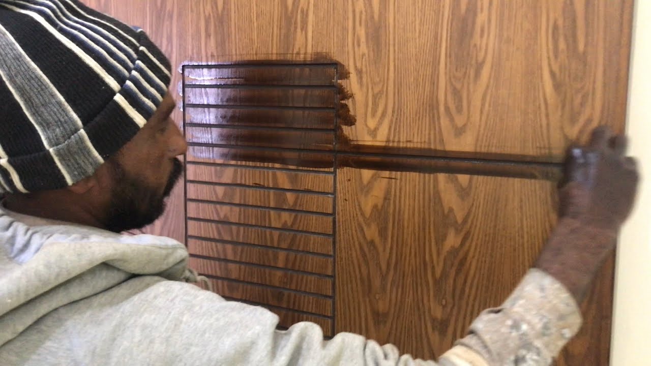 Ash wood ply door polish Mukmal Tariqa ad paint polish - YouTube