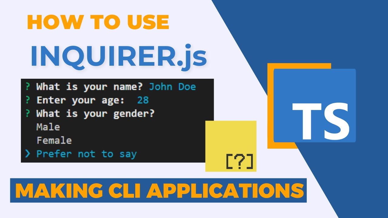 Typescript Meets Inquirerjs A Hands On Tutorial For Building Interactive Cli Experiences