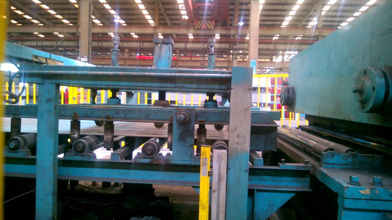 Side panel roll forming - YouTube