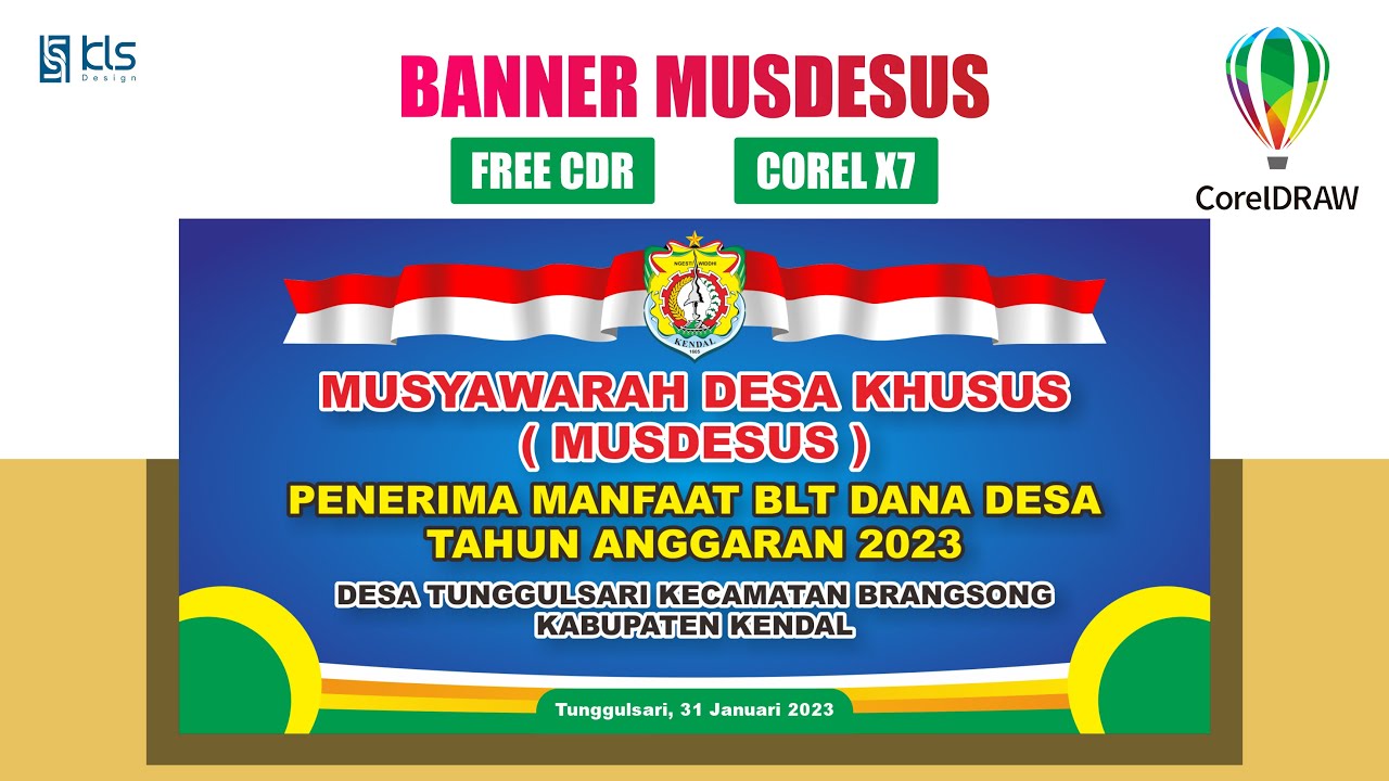 Cara Desain Spanduk Banner Musyawarah Desa Simpel Free Download - Riset