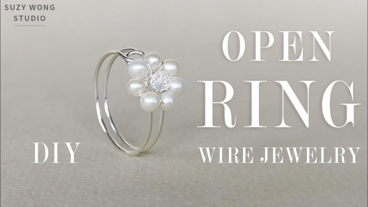 Open Flower Ring/Simple Ring/Easy Ring/DIY Ring/Wire Wrap Ring Tutorial ...