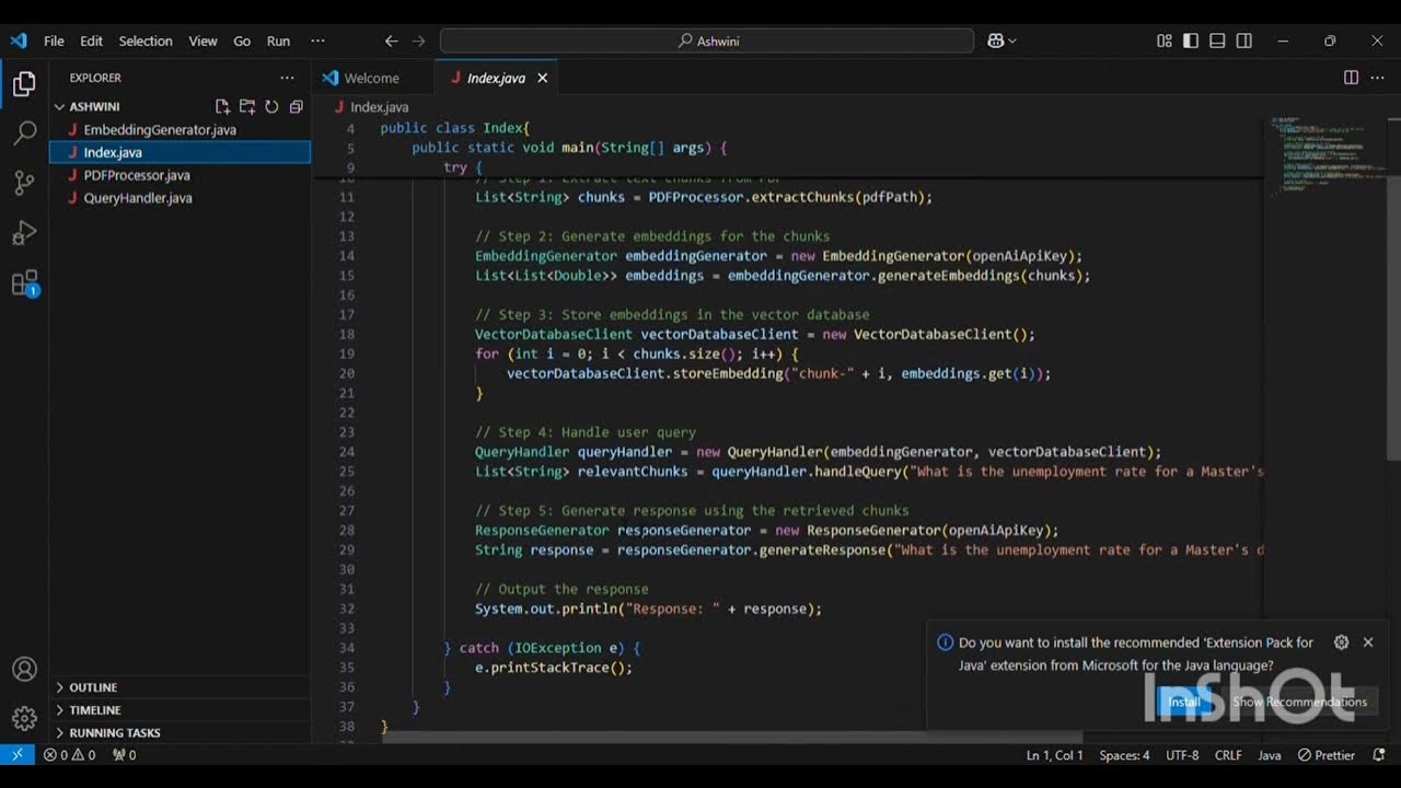 chat with PDF using rag pipeline - YouTube