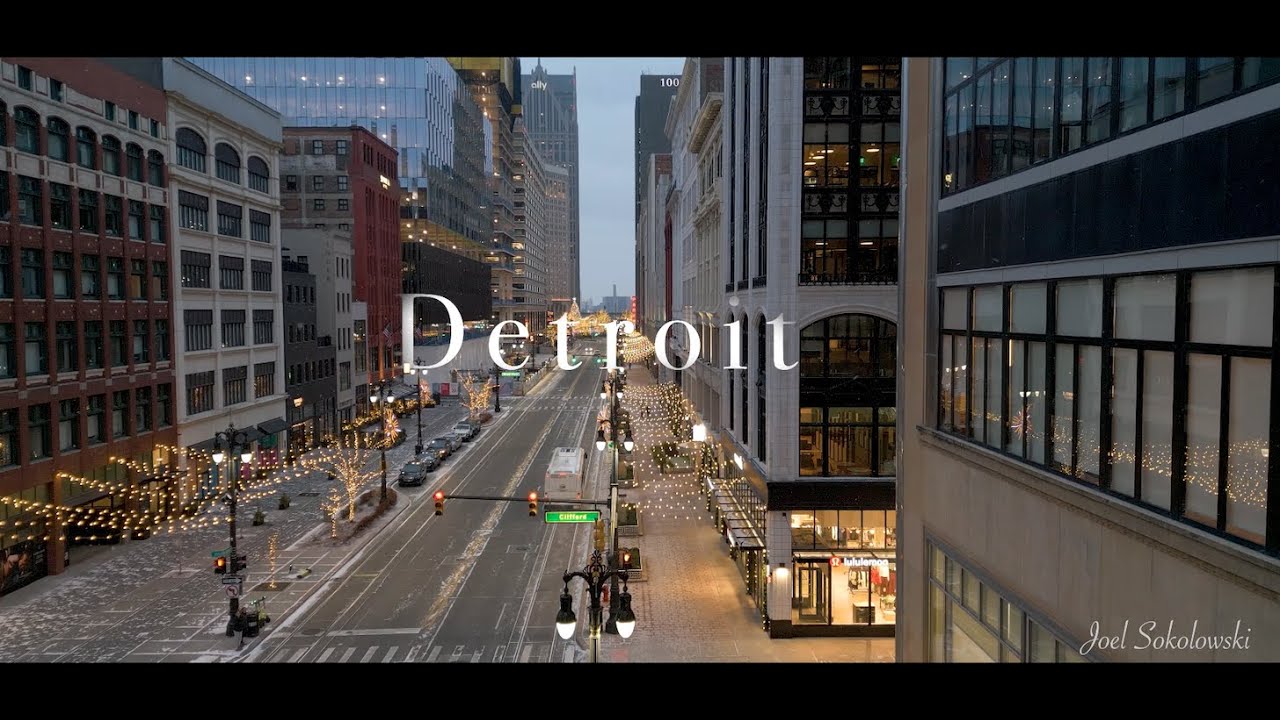 Downtown Detroit - 4K Drone Video (December 2022) - YouTube