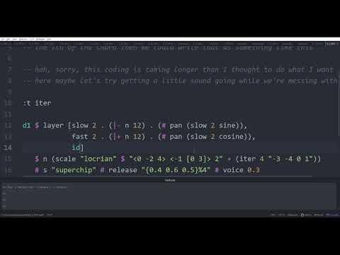 TidalCycles (8/2/2021): Coding chords - YouTube
