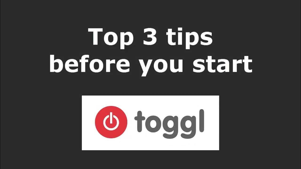 Toggl Setup: three tips - YouTube