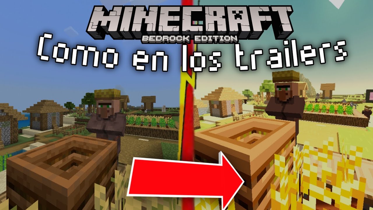 MINECRAFT PE como en los TRAILERS (Método definitivo) - ...1.17 - 1.18 ...