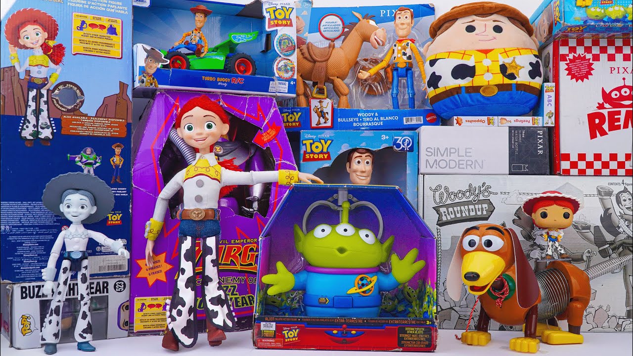 Unboxing Disney Pixar Toy Story toy collection ASMR | Jessie & Zurg ...