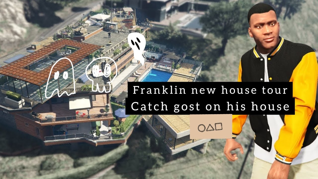 Franklin new house tour 🏡//gost catch on camera//gta v - YouTube