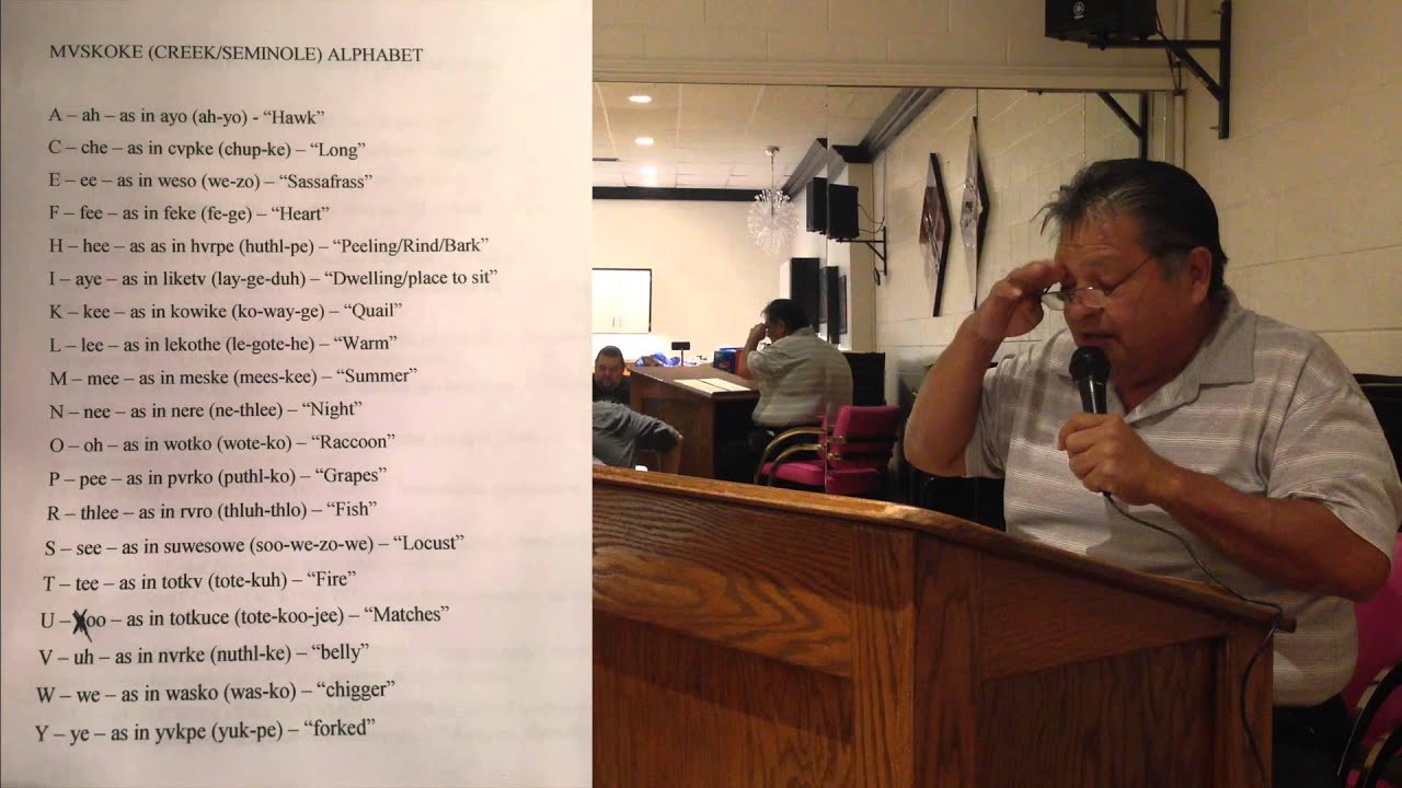 Week 4: OKC Mvskoke Culture and Language Study Group - YouTube