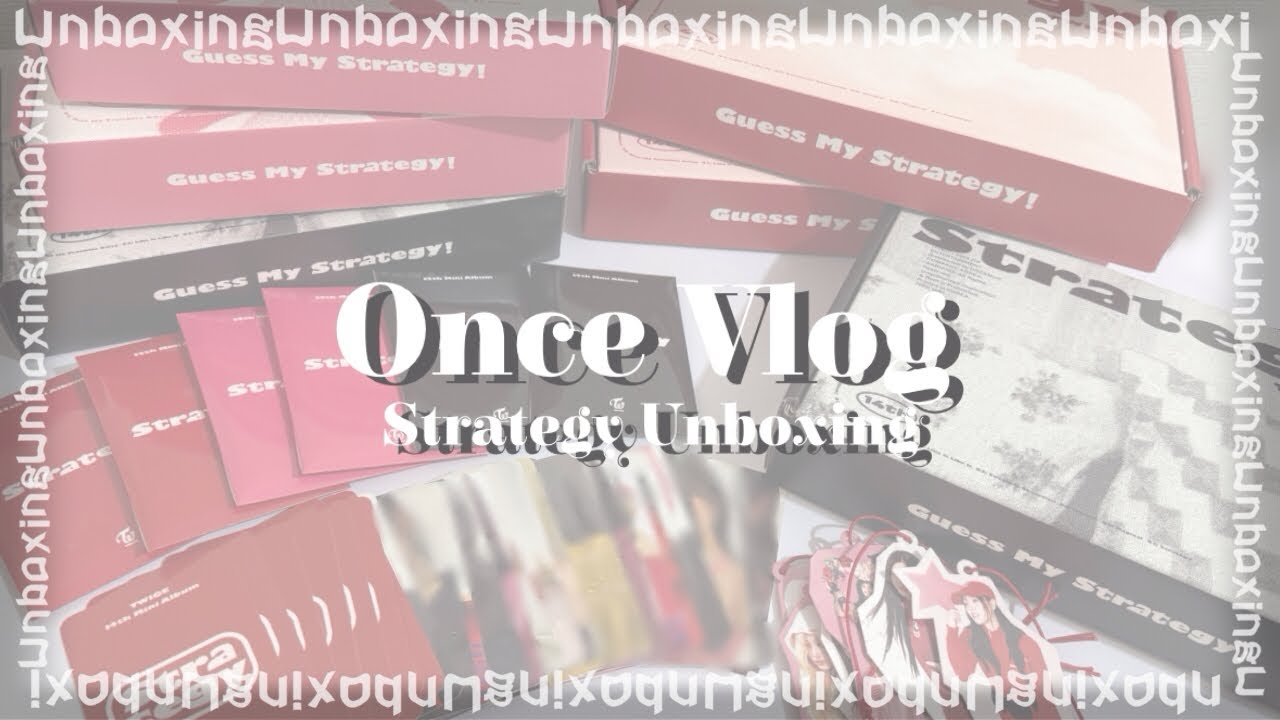 【Once Vlog】TWICE Strategy Unboxing🖐️🥰/Kpop album/트와이스/원스로그/앨범깡 - YouTube