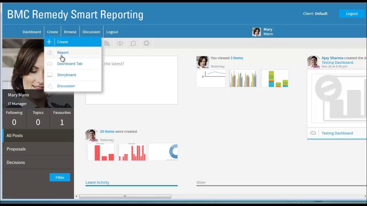 How to create a report in BMC Remedy Smart Reporting 9.0 - YouTube
