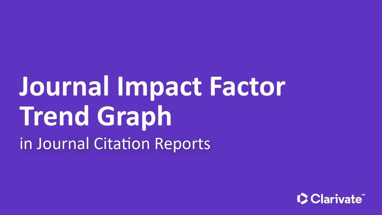 Journal Impact Factor Trend Graph - YouTube