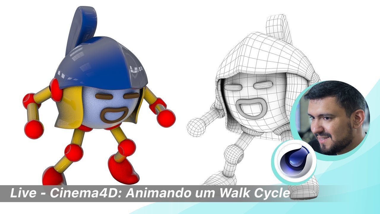 Live - Cinema 4D: Walk Cycle Blocking - YouTube