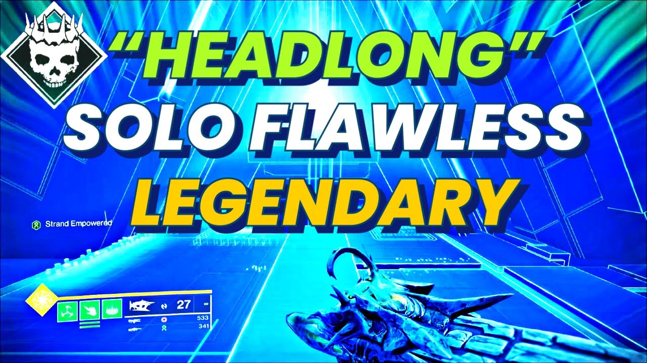 Solo Flawless Legendary "Headlong" Lightfall Mission #7-Destiny 2 - YouTube