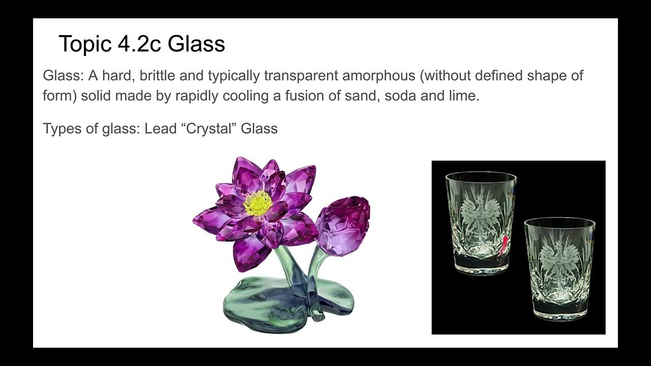 Design Technology Topic 4 2c Glass - YouTube