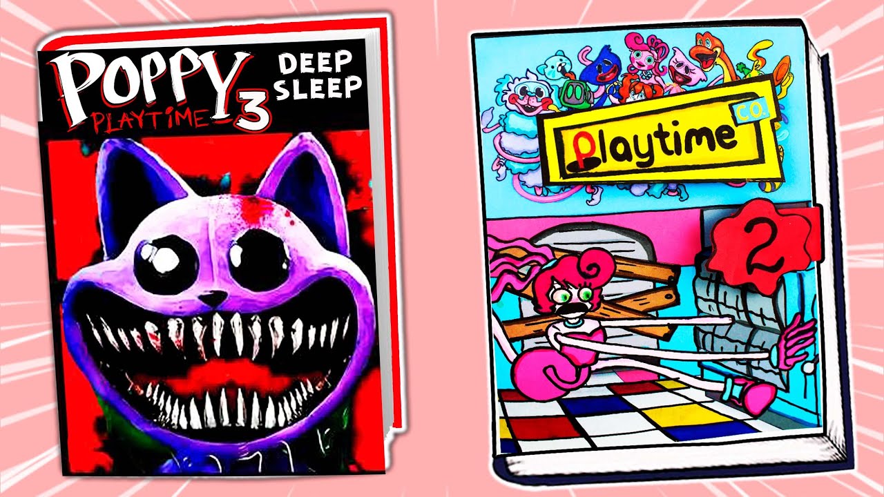 DIY GAME BOOK POPPY PLAYTIME 3 DEEP SLEEP CATNAP Smiling Critters ...
