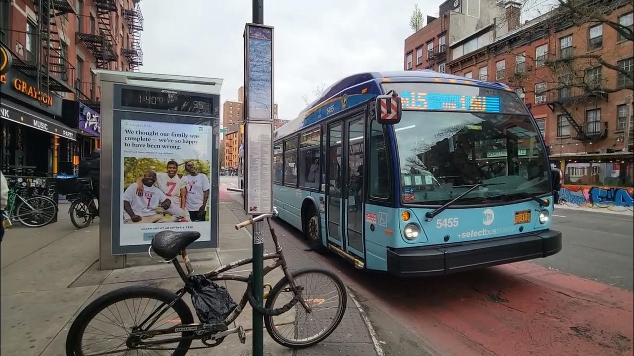 MTA NYCT Bus: 2018 Novabus LFSA #5455 on the M15 +SBS at 1 Av & E. 1st ...