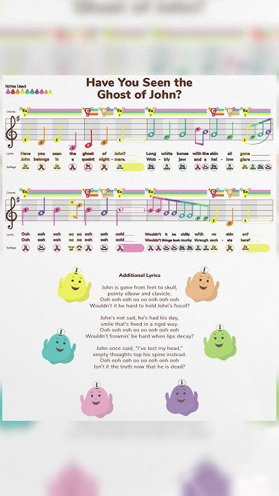 Have You Seen the Ghost of John - Spooky Songbook Sheet Music # ...