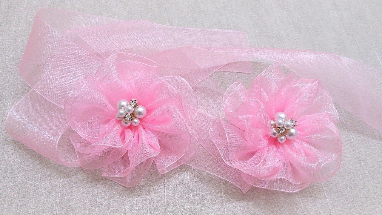 DIY Ribbon Flowers How To Make Ribbon Flowers For Decor Amazing Organza Ribbon Flower Design diy-ribbon-flowers-how-to-make-ribbon-flowers-for-decor-amazing-organza-ribbon-flower-design